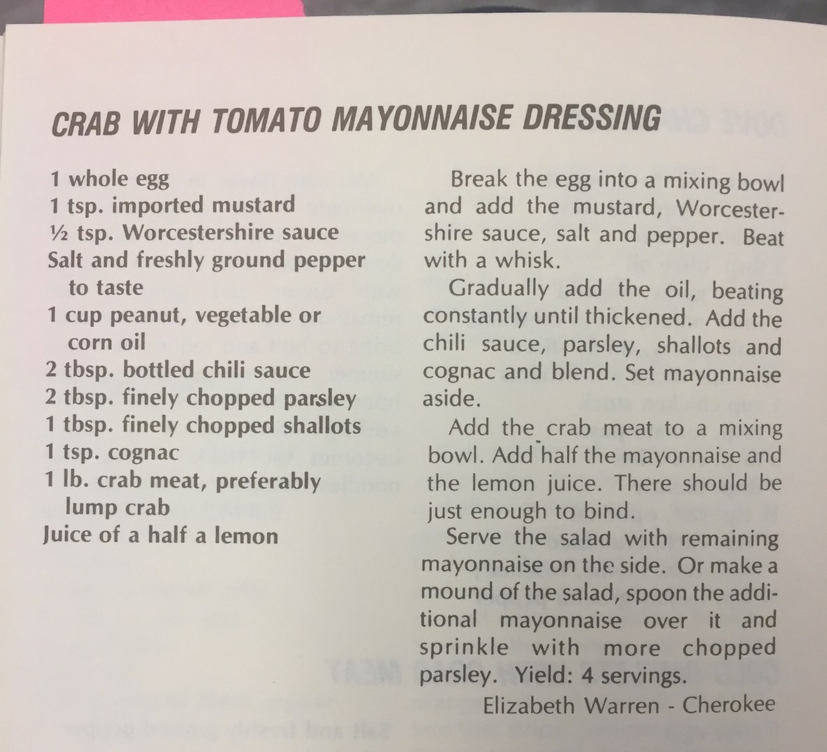 Elizabeth Warren, Pocahontas, and The Pow Wow Chow Cookbook | Helytimes